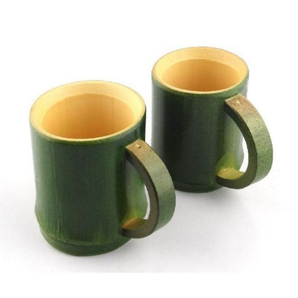 Jual cangkir gelas bambu alami | Shopee Indonesia