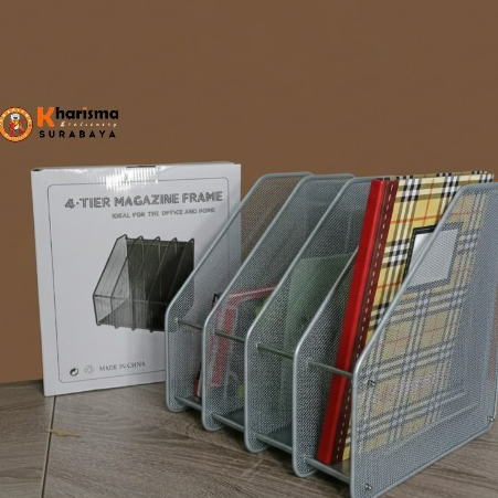 Jual DOCUMENT MAGAZINE FRAME TIER 4 LAYER RAK DOKUMEN ALUMINIUM /RAK ...