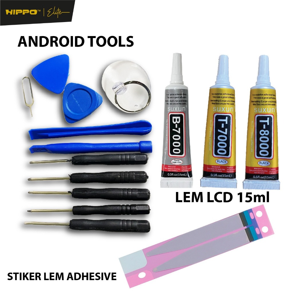 Jual Hippo Repair Tools Obeng Set 11 in 1 Android Set / Lem | Shopee ...