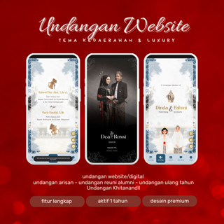 Jual Undangan Digital Website Premium Desain Lengkap Pakai Foto & Video ...