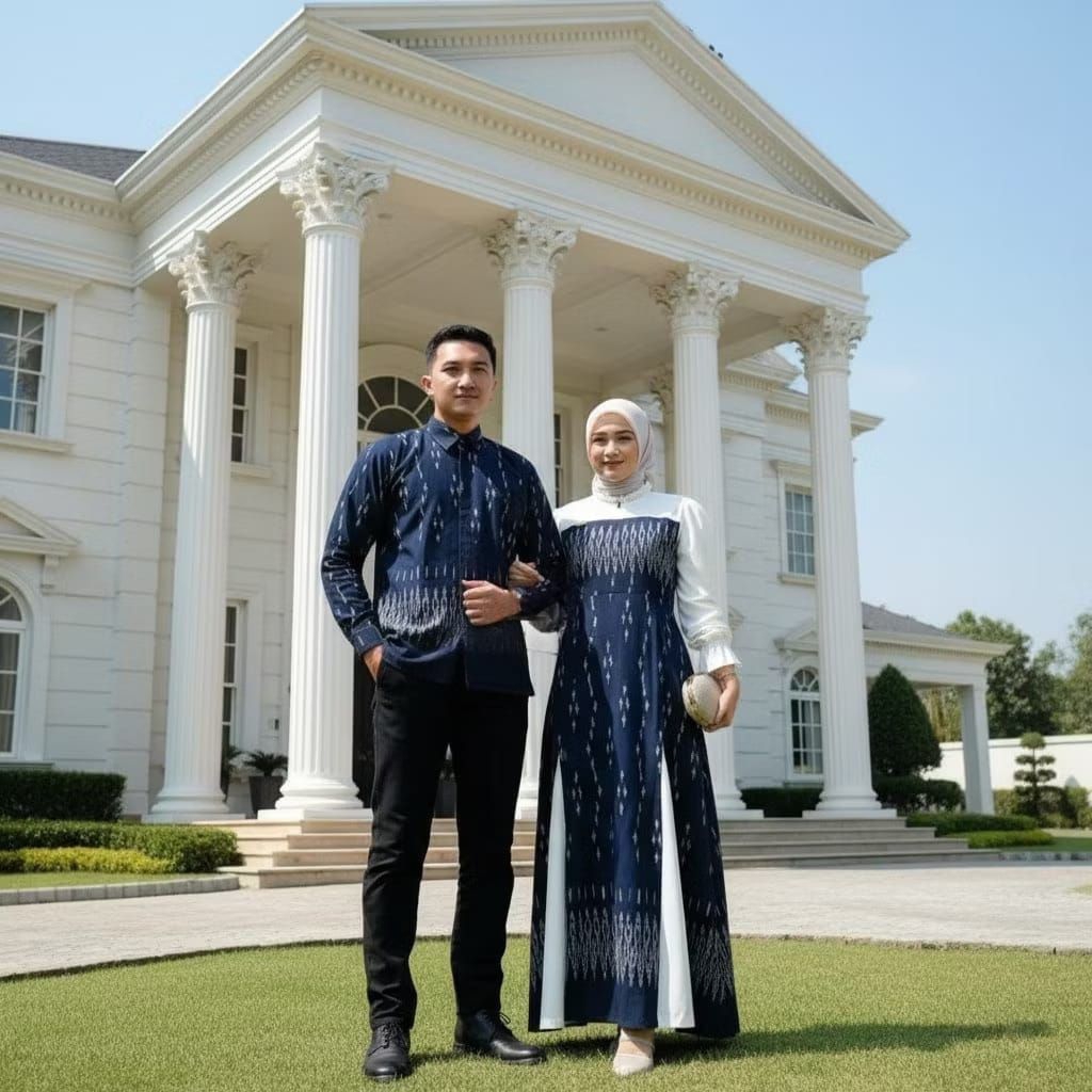 Jual KINANTI SET COUPLE TENUN TERBARU - BAJU COUPLE SET TENUN KONDANGAN ...