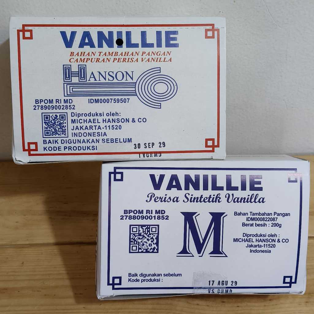 Jual PERISA Vanili Box Anak Kunci Hanson 100 pcs 1 Box,perisa vanilli ...