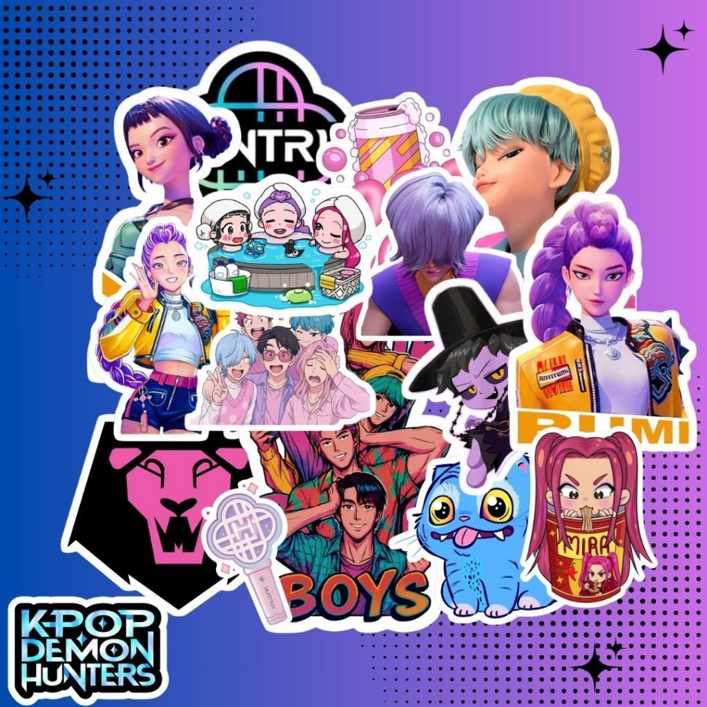 Jual STIKER KPOP DEMON KPOP JUNTRIX/ STIKER HUNTRIX & SAJA BOYS / VINLY ...