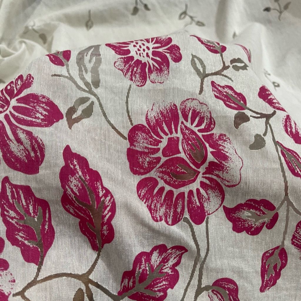 Jual kain organza embos motif bunga pinggiran premium - kain organza ...