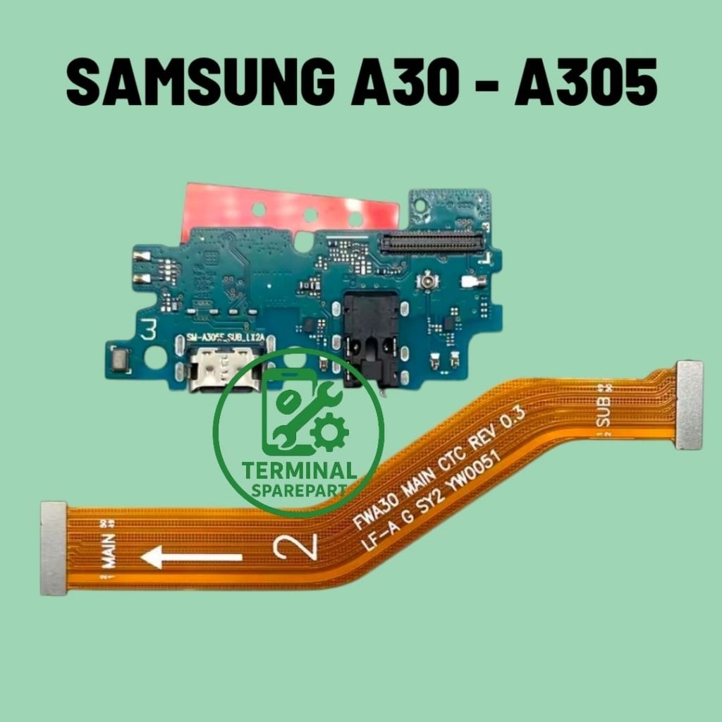 Jual Flexible Konektor Charger Samsung A30 A305F + Flexible Mainboard ...
