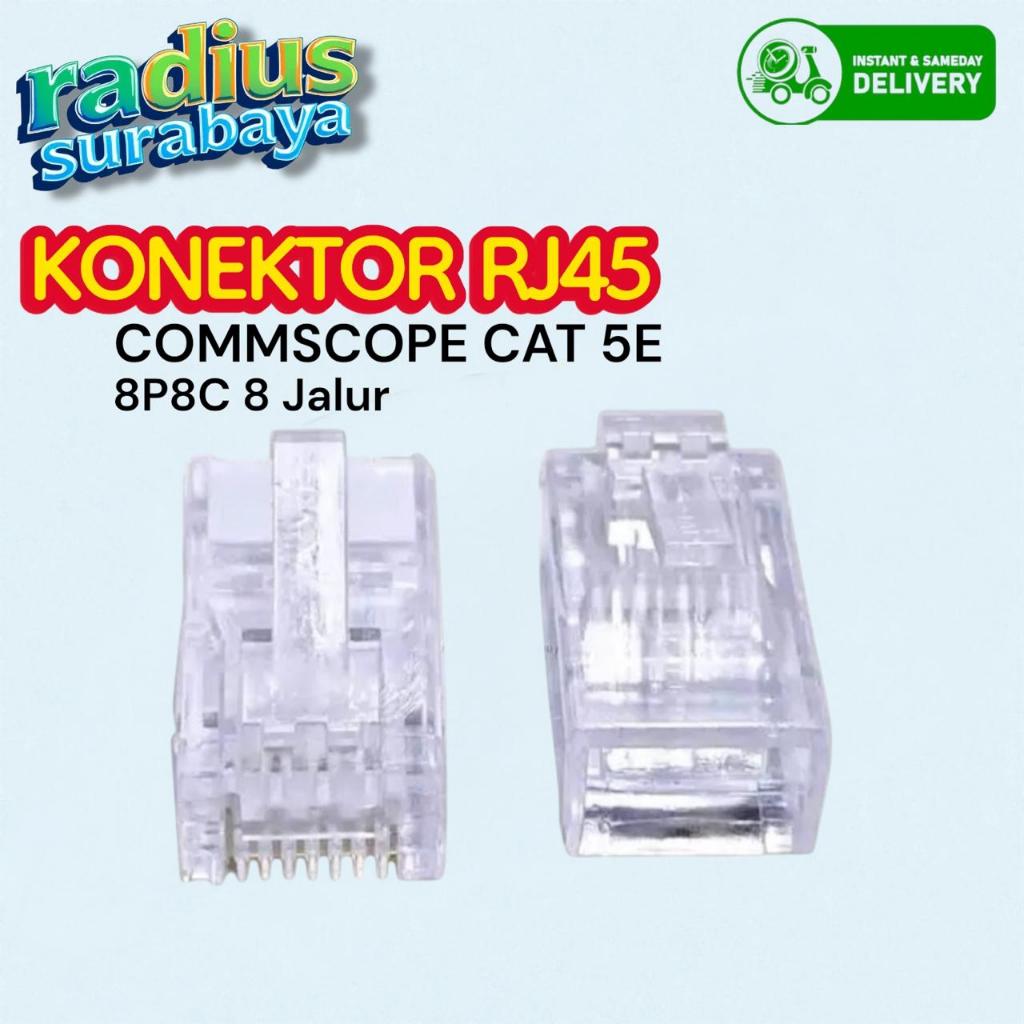 Jual Connector RJ45 Commscope CAT5 / Konektor RJ45 Commscope CAT5 CAT 5 ...