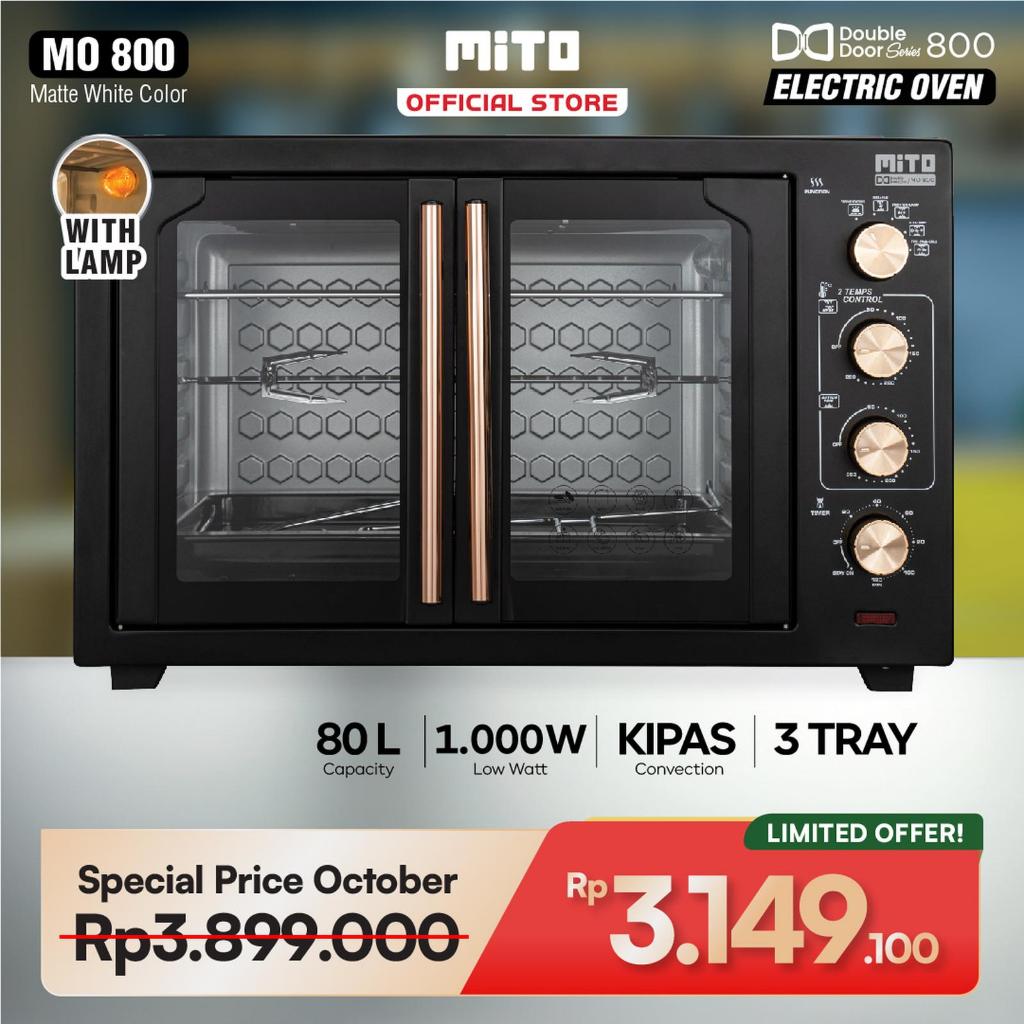 Jual MITO Electric Oven Double Door Oven Listrik Jumbo 80L MO800 ...