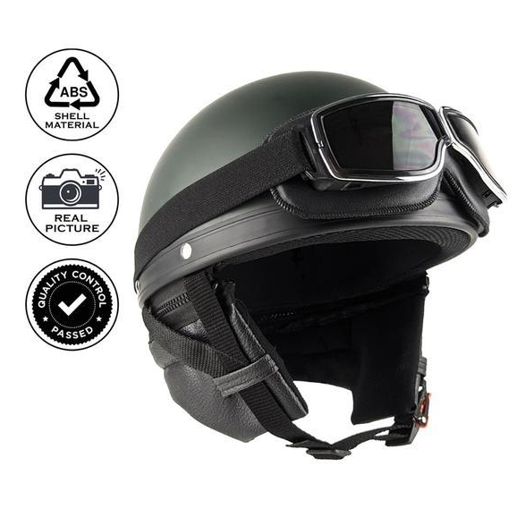 Jual Tdr Motoparts - Helm Retro Vespa Vintage Chips Harley Moge ...