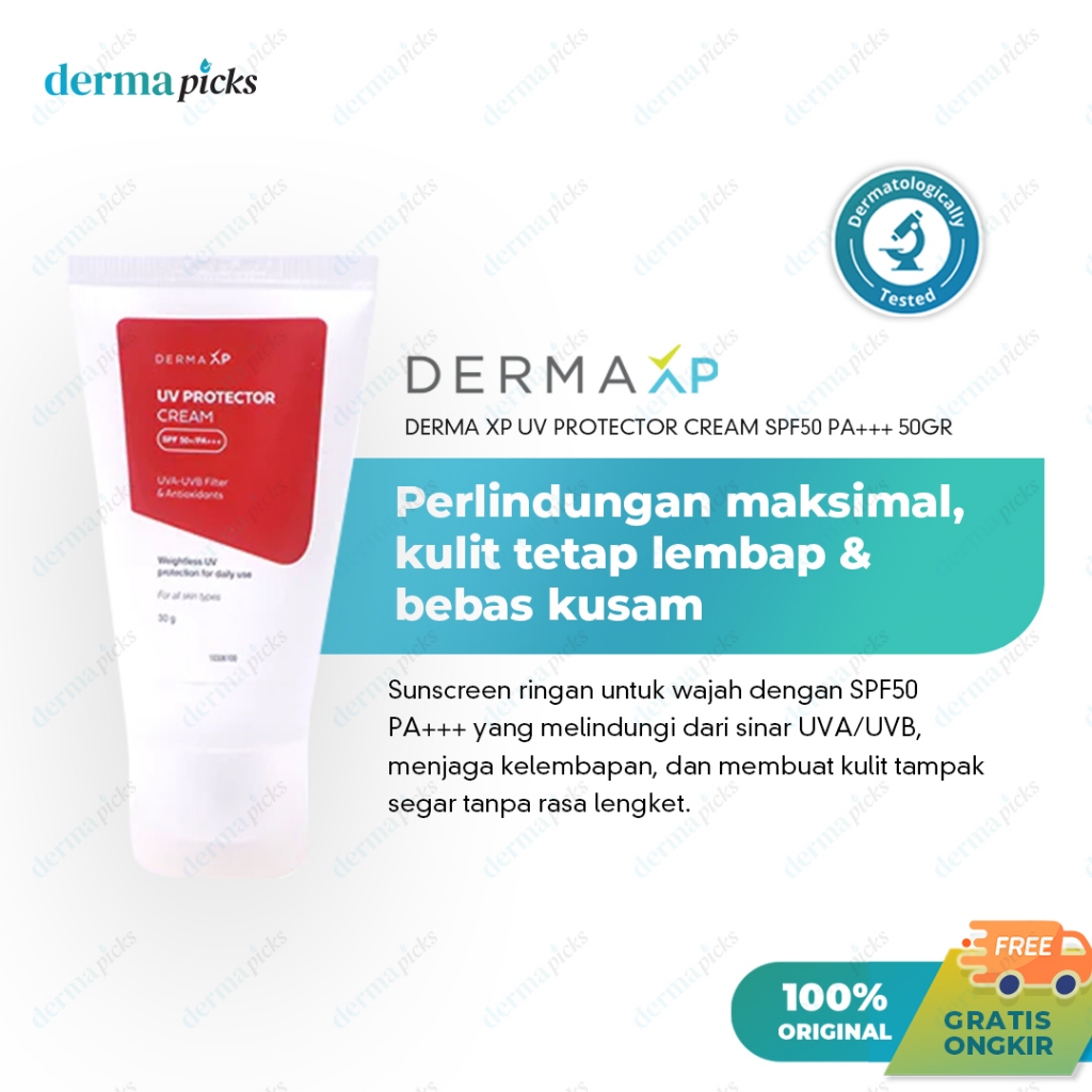 Jual Derma XP UV Protector Cream SPF50 PA+++ 50gr - Sunscreen Wajah ...