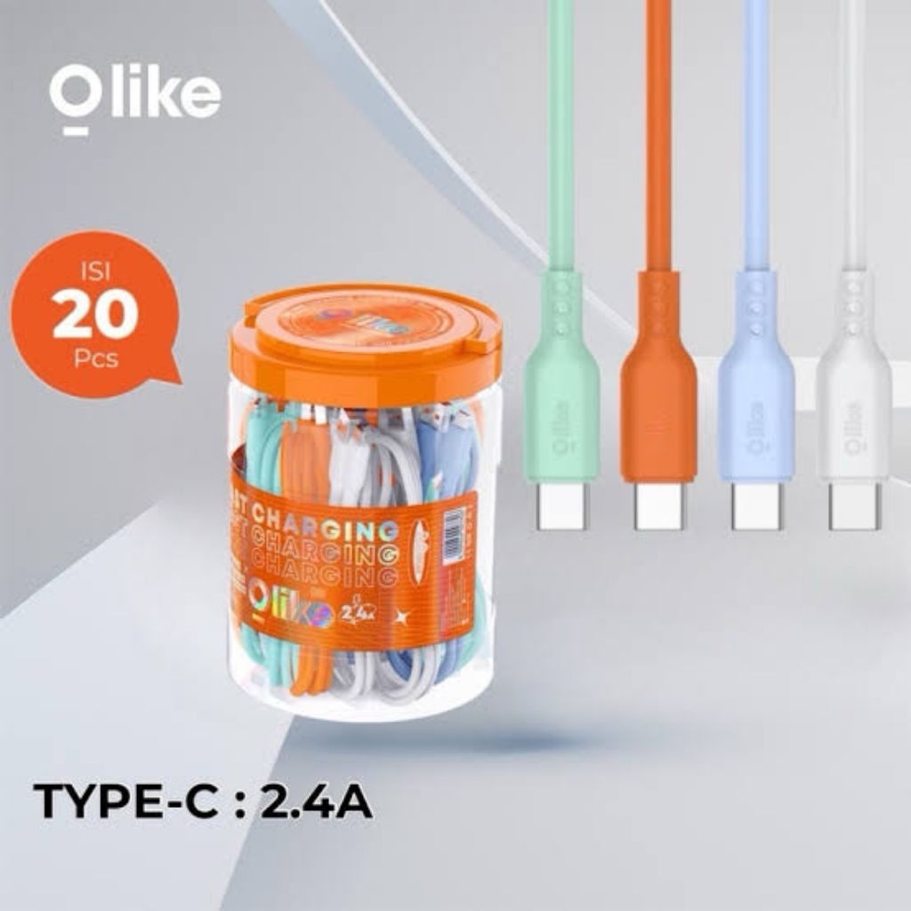 Jual Kabel Data OLIKE D306M 2.4A Micro USB/ Type C Toples isi 20 pcs ...