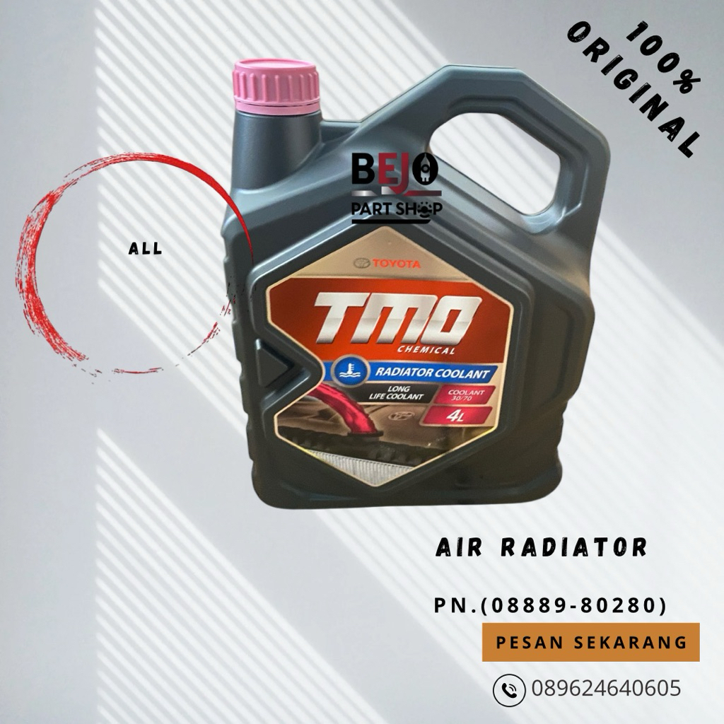 Jual AIR RADIATOR COOLANT TOYOTA TMO 30/70 4L pn ;08889-80280 | Shopee ...