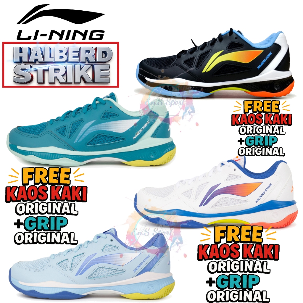 Jual Sepatu Badminton Lining Halberd Strike Terbaru Original Free Kaos ...