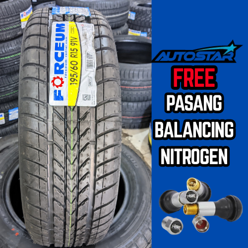 Jual BAN MOBIL RING 15 FORCEUM D600 UKURAN 195/60 R15 TUBLES AWET BAN ...