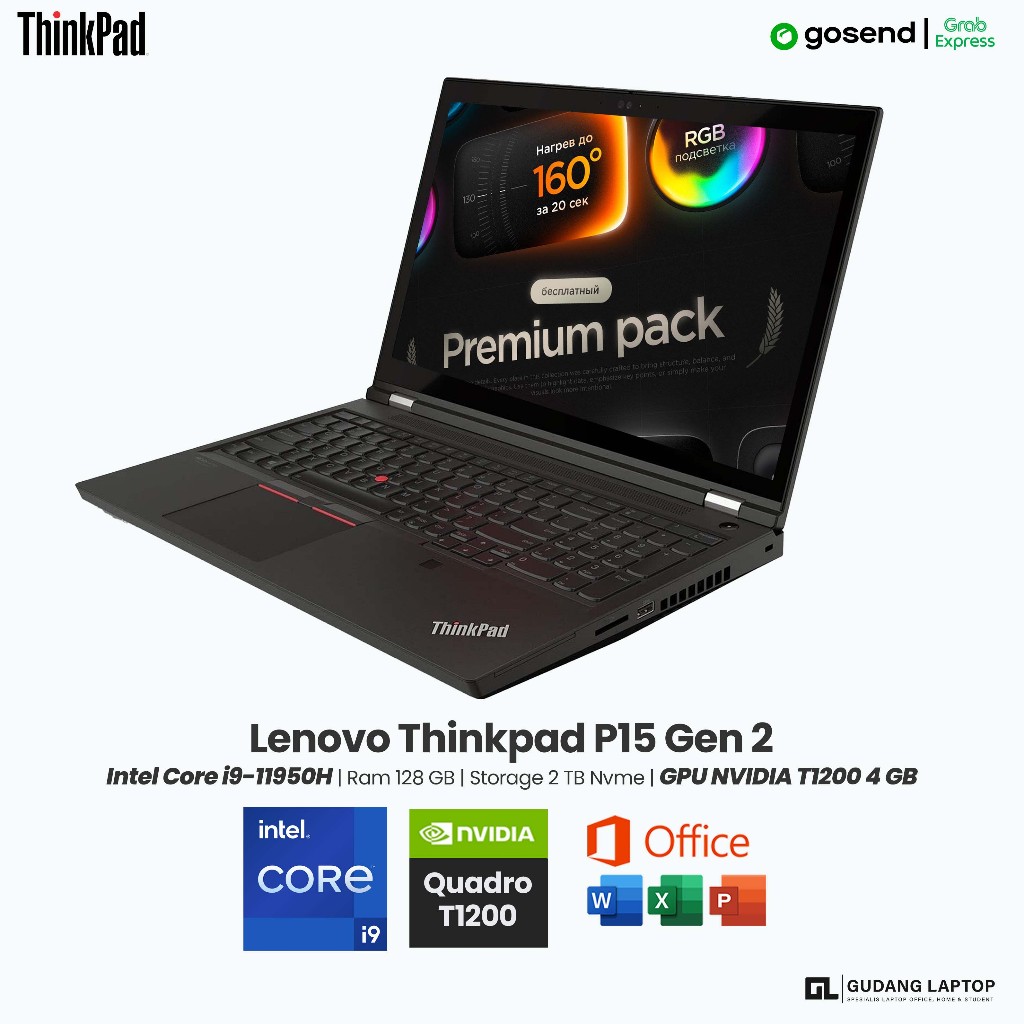 Jual Laptop Workstation Lenovo Thinkpad P15 Gen 2 Intel Core i9 11950H ...