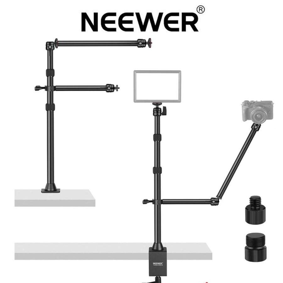 Jual NEEWER TL253A Table Top Stand Camera Desk Mount Stand with Two ...