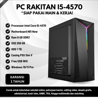Jual PC RAKITAN INTEL CORE i5-4570 | RAM 8GB | SSD 256GB | HDD 1TB | WINDOWS 10/11 PRO | SIAP ...