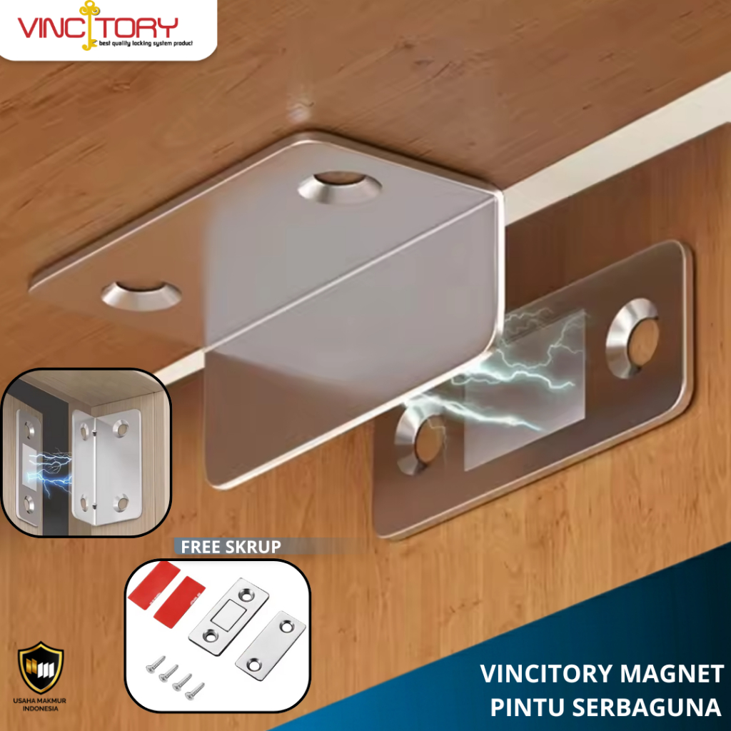 Jual Magnet Pintu Lemari Magnet Tempel Laci Geser Magnetic Door Cath ...