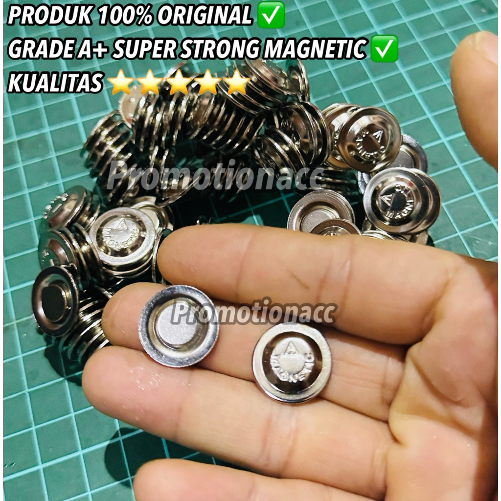 Jual Magnet Bulat 17mm saja Tanpa Plat Besi Mata Magnet Bulat + Mangkok ...