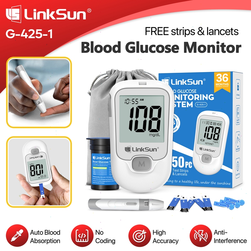 Jual LinkSun Tanpa Koding G-425-1 Alat Cek 3in1 Gula Darah No Coding ...