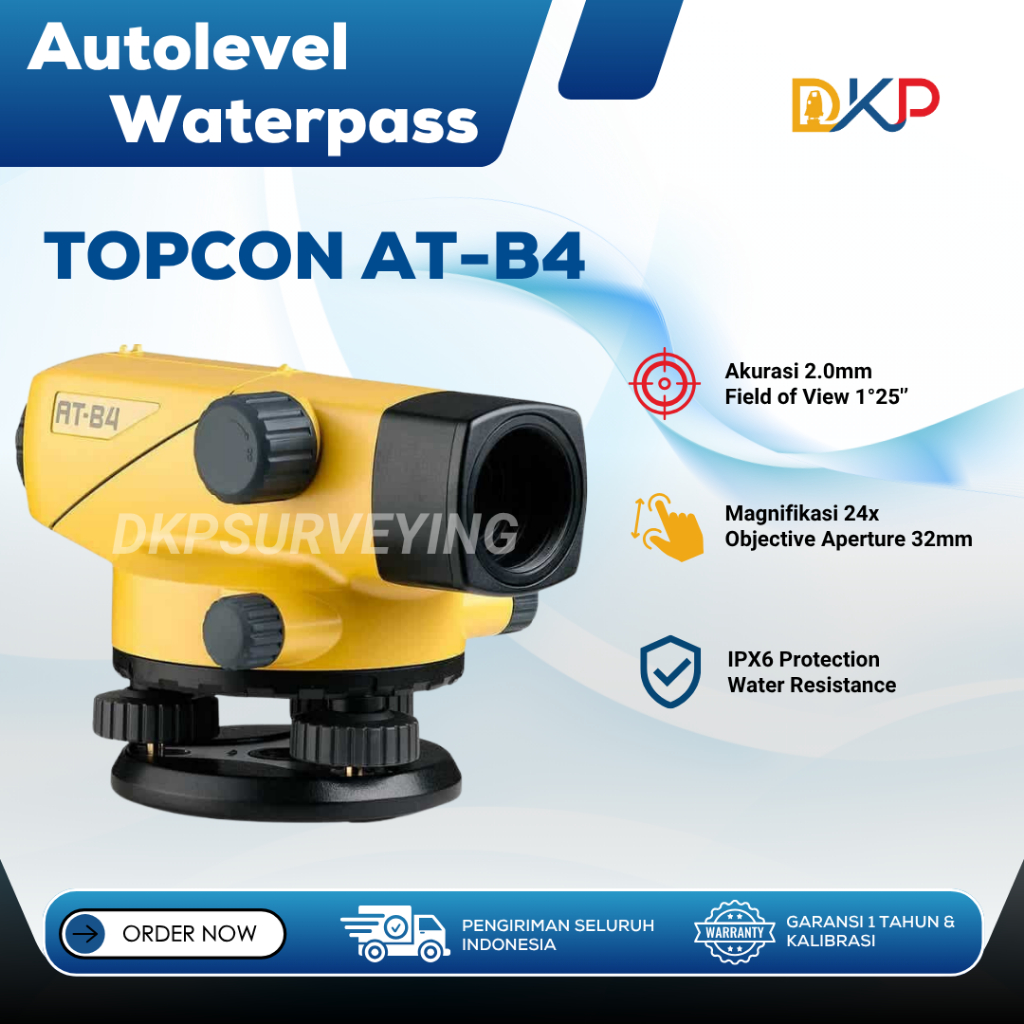 Jual Waterpass TOPCON AT-B4 / Autolevel / Automatic Level TOPCON ATB4 ...