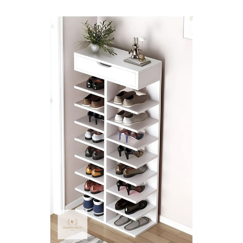 Jual Rak sepatu/Rak sendal laci minimalis | Shopee Indonesia