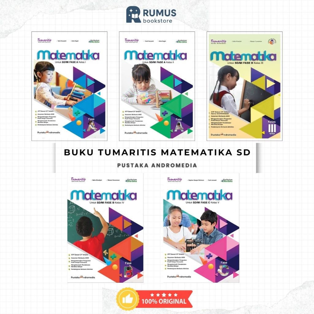 Jual Buku TUMARITIS Matematika SD Kelas 1 2 3 4 5 Kurikulum Merdeka ...