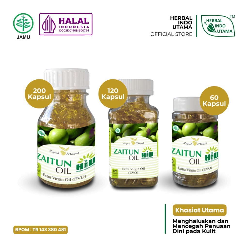 Jual Zaitun Oil Kapsul | Membantu Memelihara Kesehatan - Herbal Indo ...