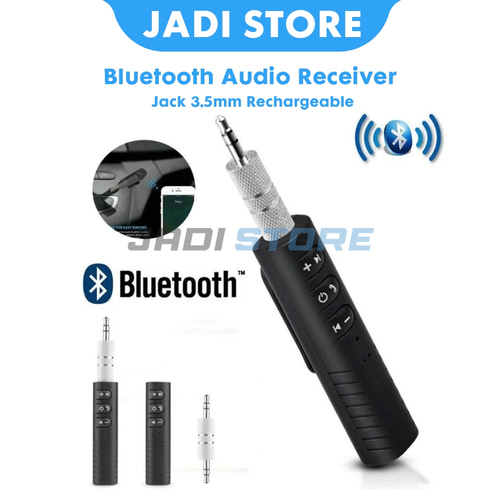 Jual Bluetooth Audio Receiver Mini Wireless Car Kit 3.5mm Jack AUX ...