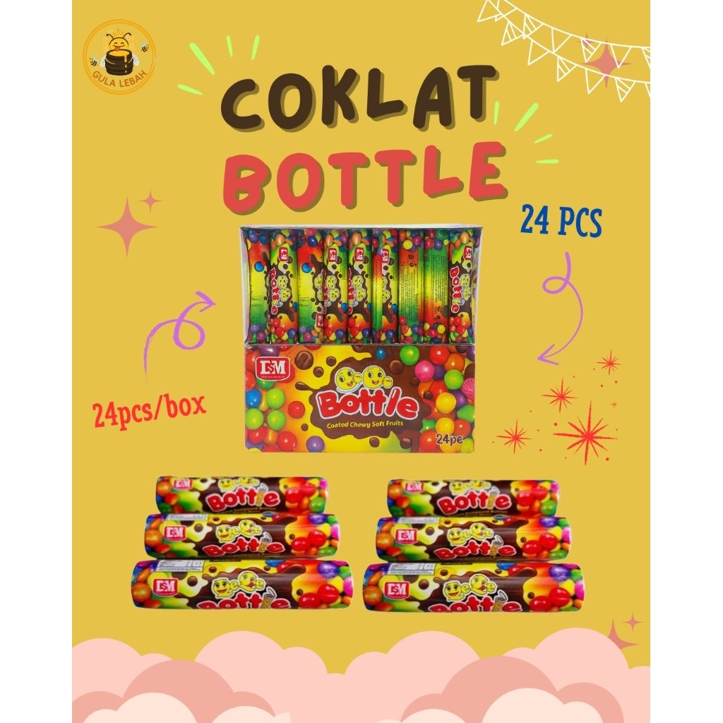 Jual Coklat Botol Choco Bottle isi 24 Pcs Halal | Shopee Indonesia