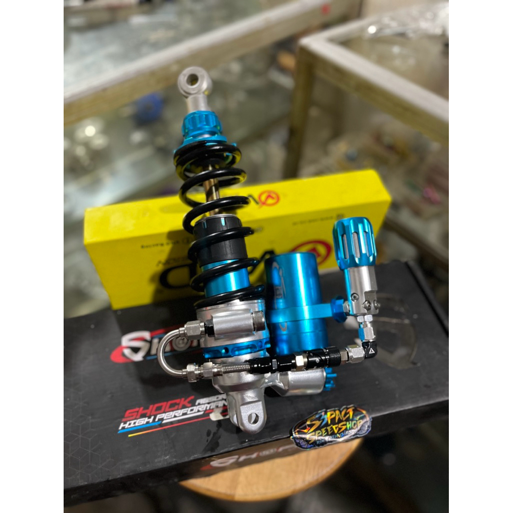 Jual SHOCK SHAFER WITH PRELOAD AJUSTER UNIVERSAL MATIC COSTUM REBOUND ...