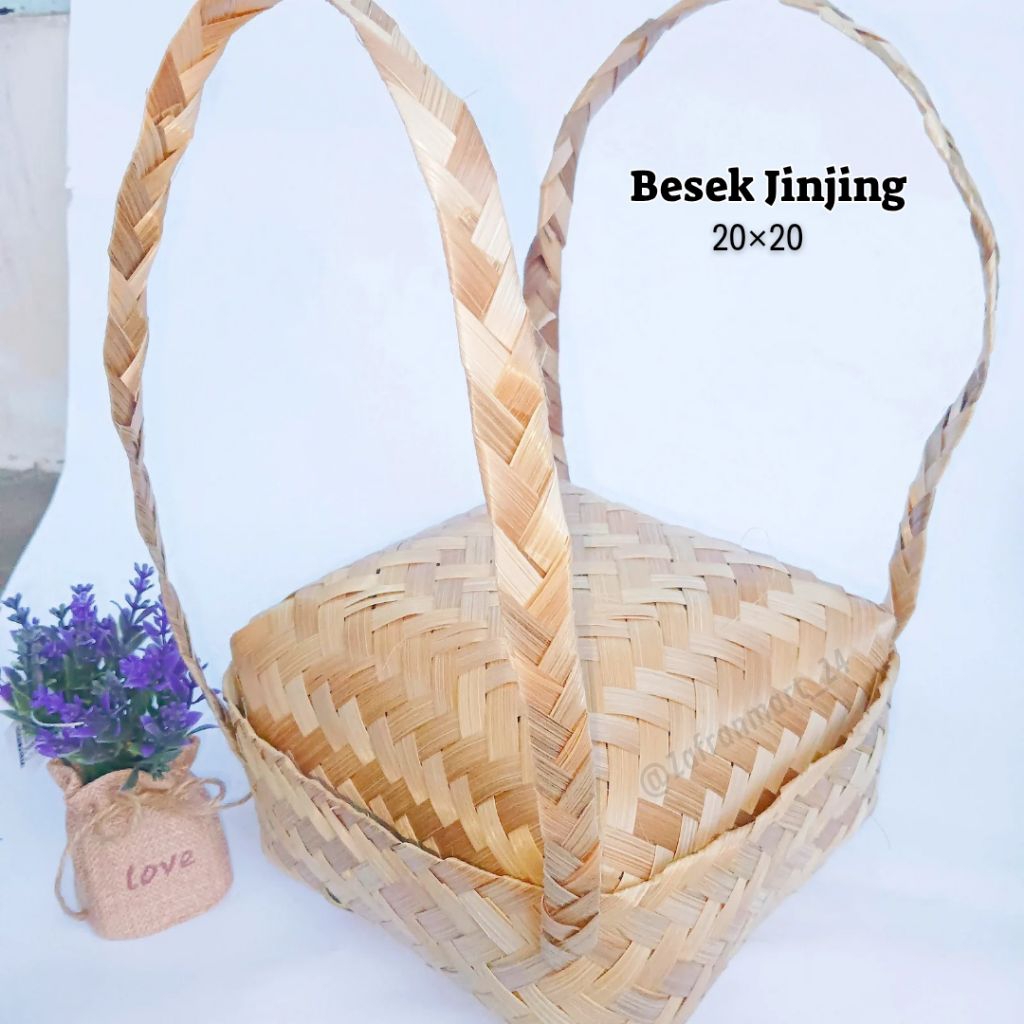 Jual Besek Jinjing Tali Kerajinan Anyaman Bambu Besek Souvenir Besek ...