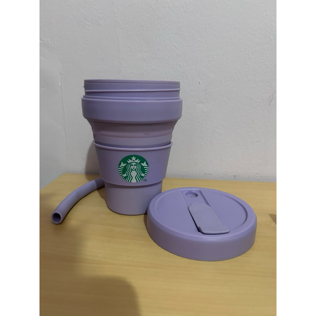 Jual Starbucks Foldable Cup Stojo Lilac | Shopee Indonesia