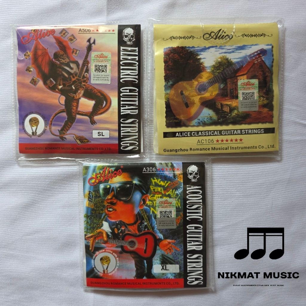 Jual Senar Gitar Original Alice untuk gitar akustik string, elektrick ...