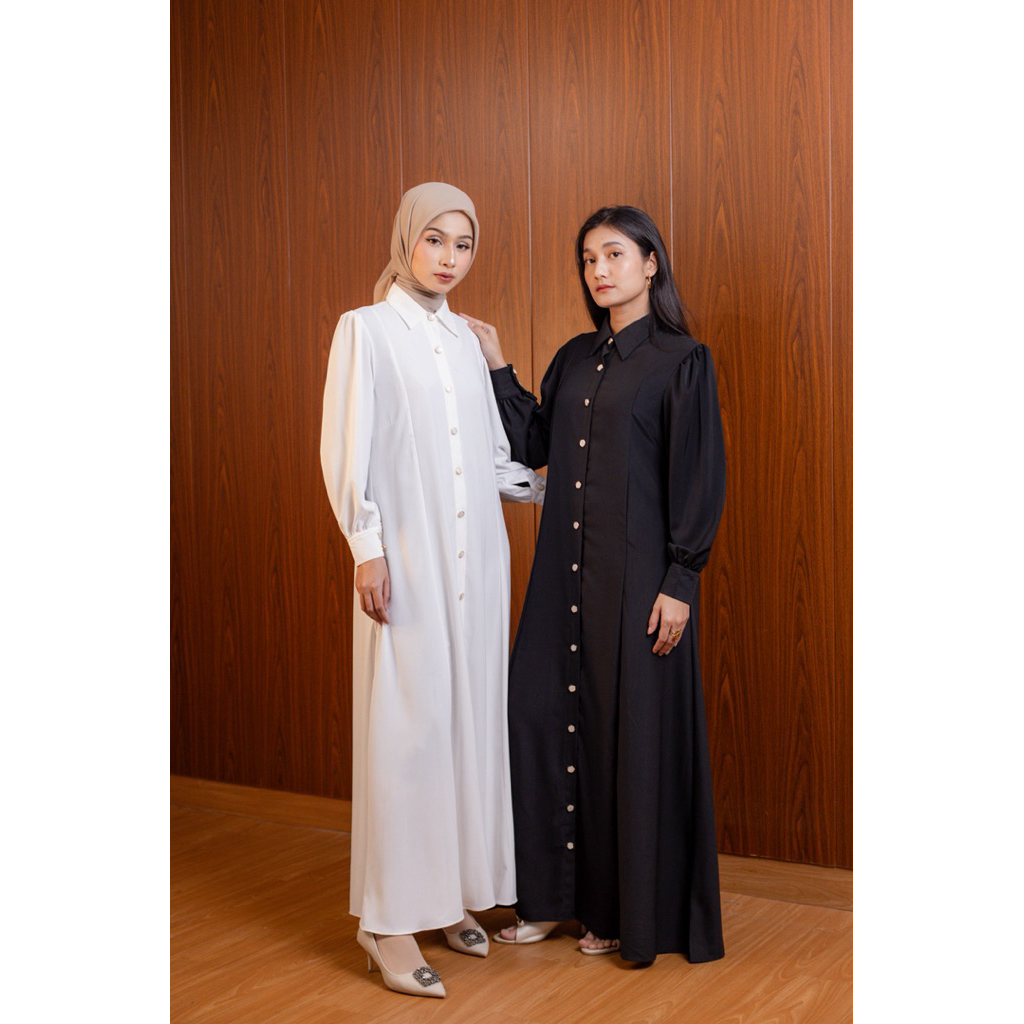 Jual Nadiraa Hijab Sazia Dress / Dress All Size | Shopee Indonesia
