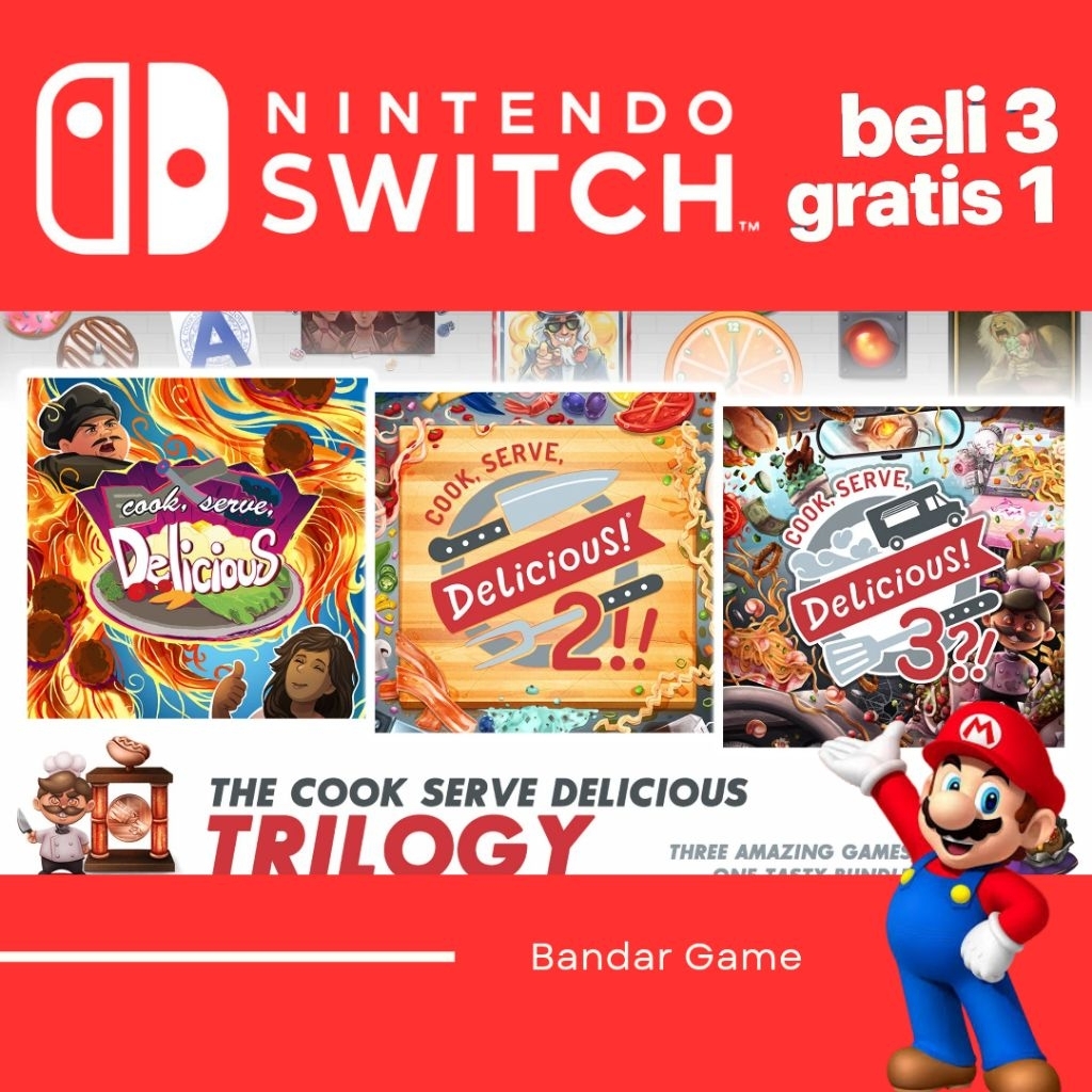 Jual Cook, Serve, Delicious Trilogy - Nintendo Switch (digital game ...