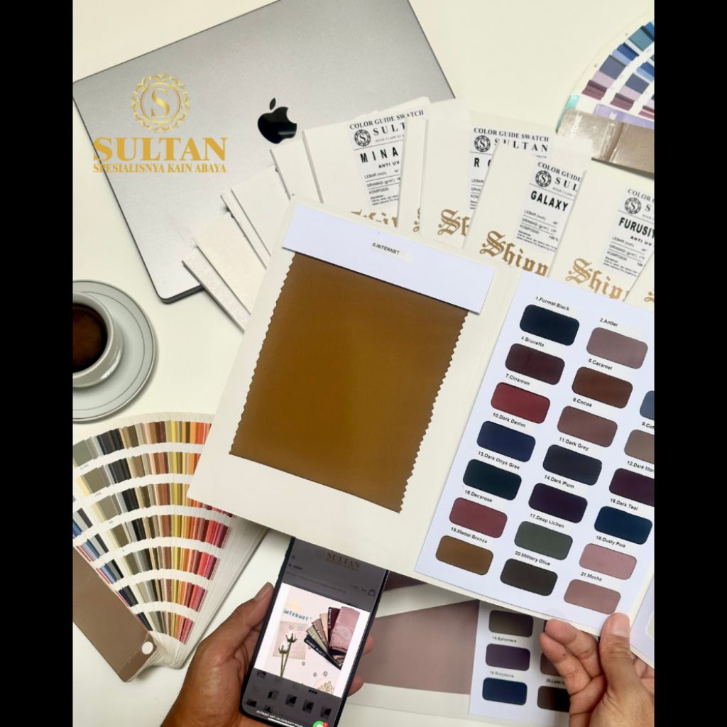 Jual Kain Sultan Sample Color Guide Swatch | Shopee Indonesia