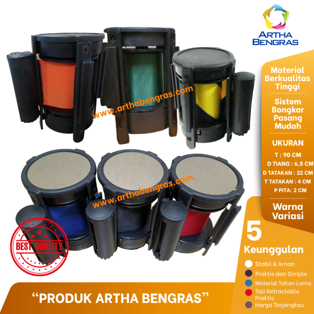 Jual QLine / Tiang Antrian Pembatas Jalur Pengunjung | Shopee Indonesia