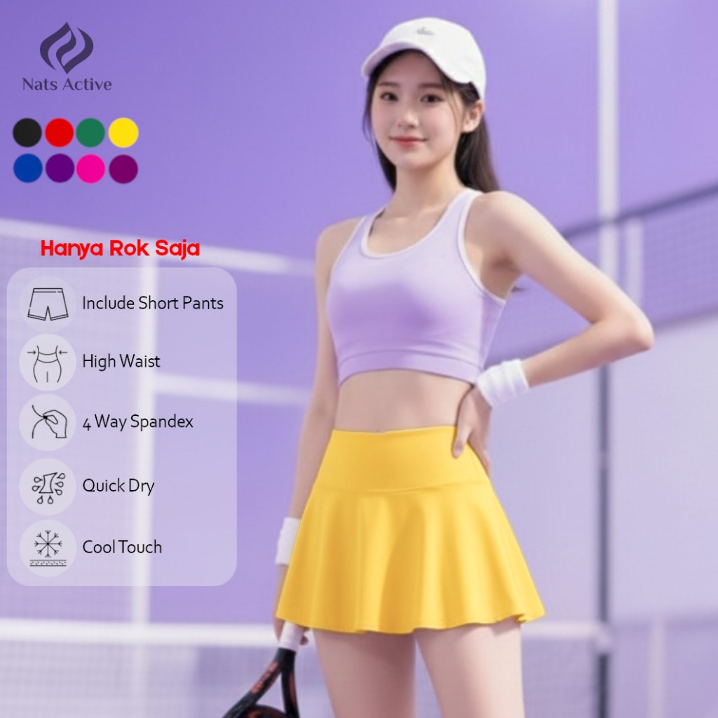 Jual Rok wanita JENNY skirt rok olahraga wanita tennis padel aerobic ...