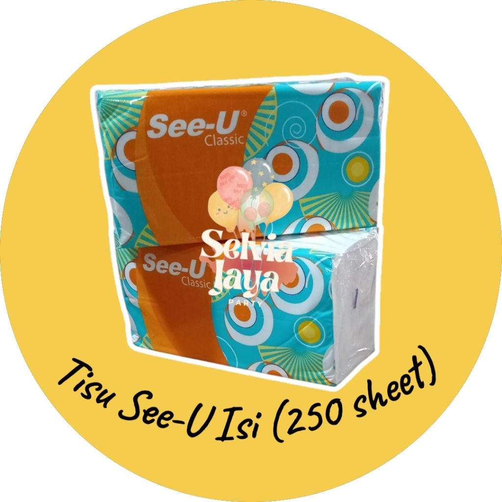 Jual (PAKET 10 PACK ) Tisu wajah /facial tissue SEE-U CLASSIC isi 250 ...