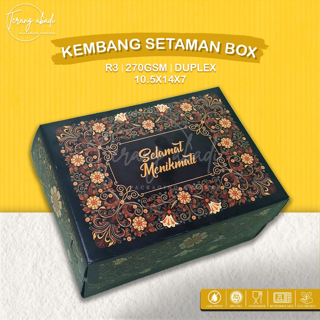 Jual (Minim 10pcs) Dus R3 Kembang Setaman / Dus Snack / Box Snack / Box ...