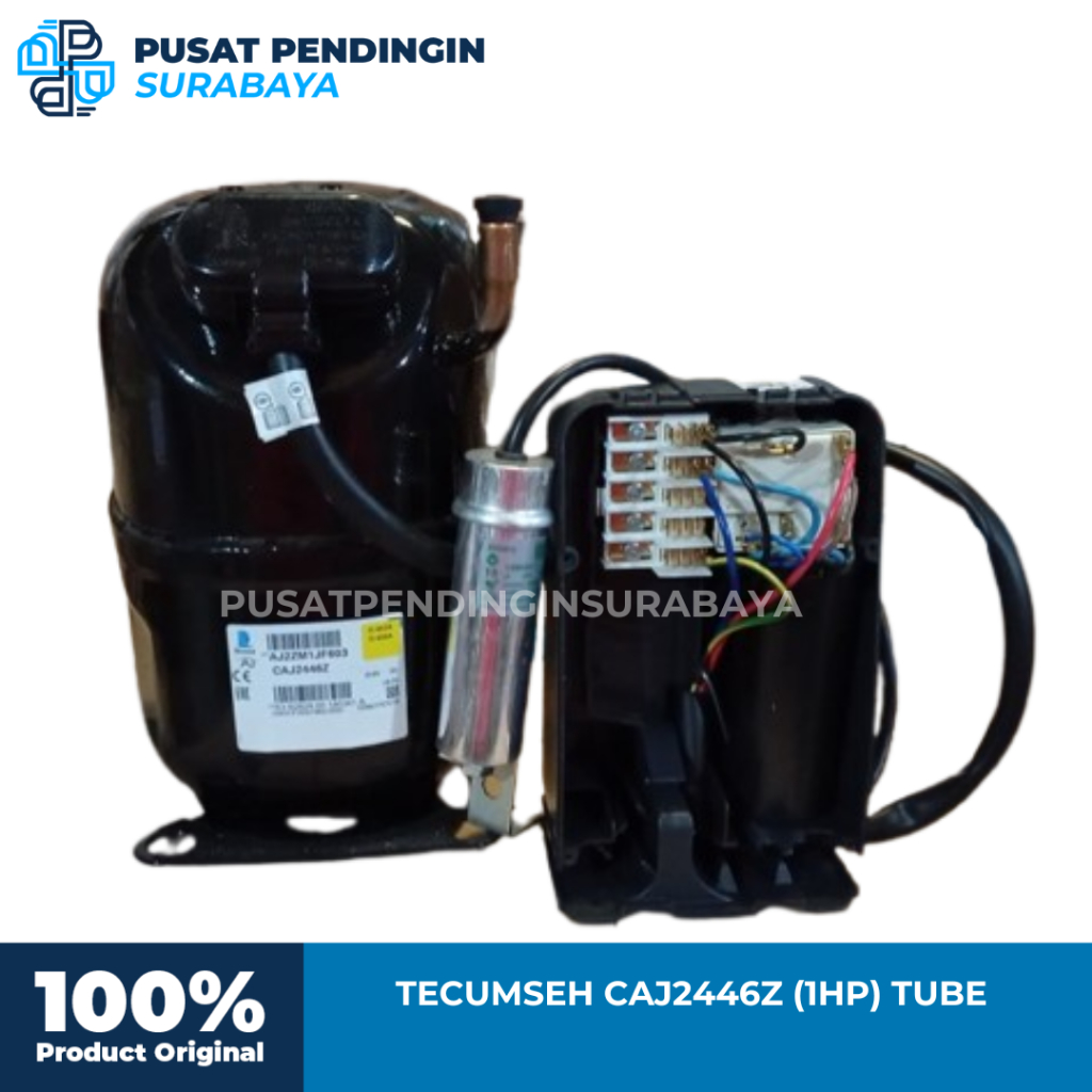 Jual KOMPRESSOR FREEZER TECUMSEH CAJ2446Z (1HP) TUBE ATAU VALVE READY ...