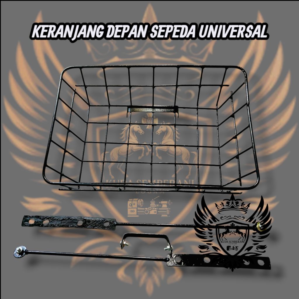 Jual Keranjang sepeda depan estetik rak pannier front rack custom ...