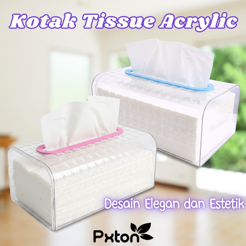 Jual BCK - Kotak Tisu Akrilik Aesthetic / Tempat Tisu Estetik / Tempat ...