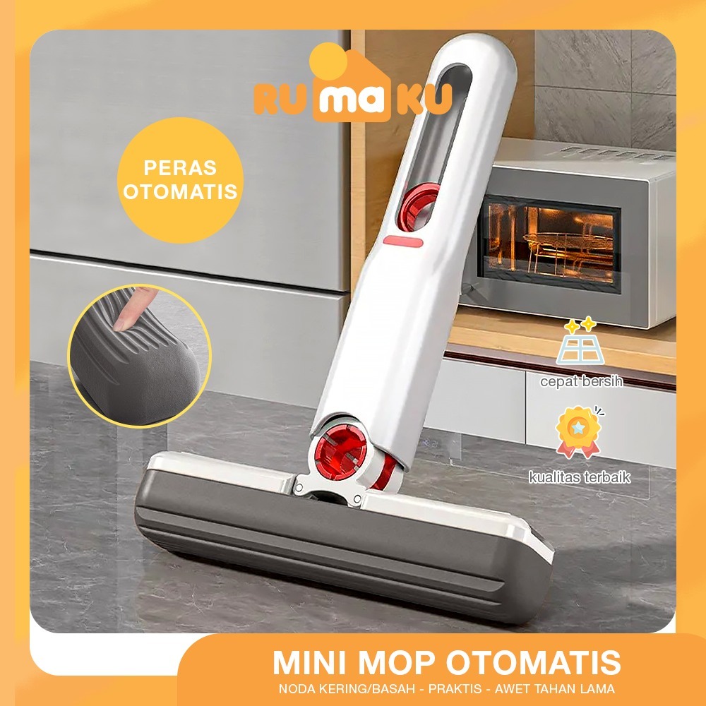 Jual Rumaku Mini Mop Portable Multifungsi Pel Spons Otomatis Serap Air ...