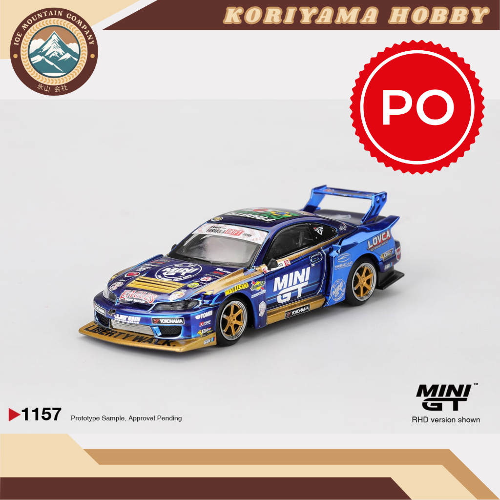 Jual Mini GT 1157 Nissan LB-Super Silhouette S15 SILVIA #555 Team MINI ...
