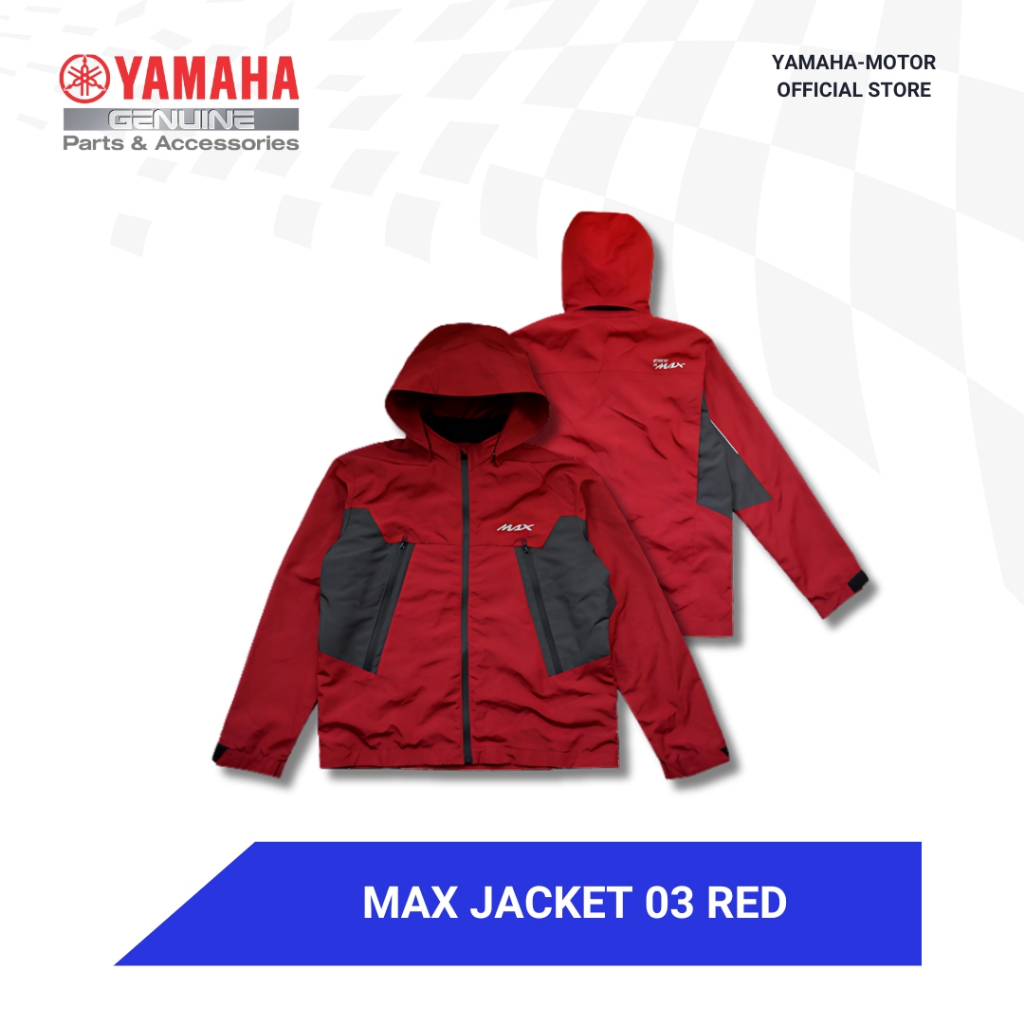 Jual Yamaha Max Jacket 03 (Red) | Shopee Indonesia