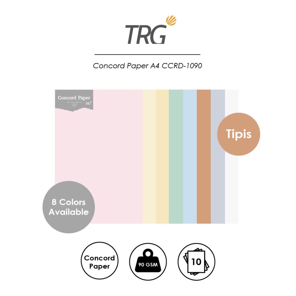 Jual TRG Concorde Paper A4 CCRD-1090 90gsm - Kertas Concord Piagam ...