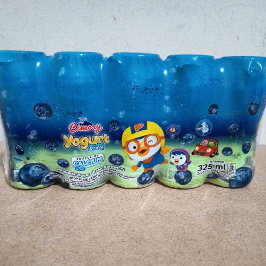 Jual Cimory Yogurt Drink Pororo isi 5 Blueberry | Shopee Indonesia