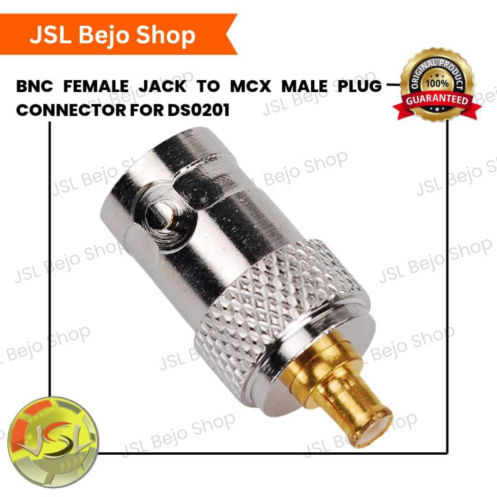 Jual BNC Female Jack to MCX Male Plug Connector untuk DS0201 | Shopee ...