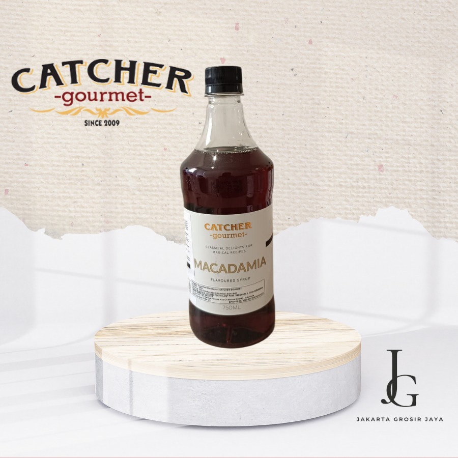 Jual Catcher Gourmet Flavoured Syrup Macadamia Nut 750ml | Shopee Indonesia